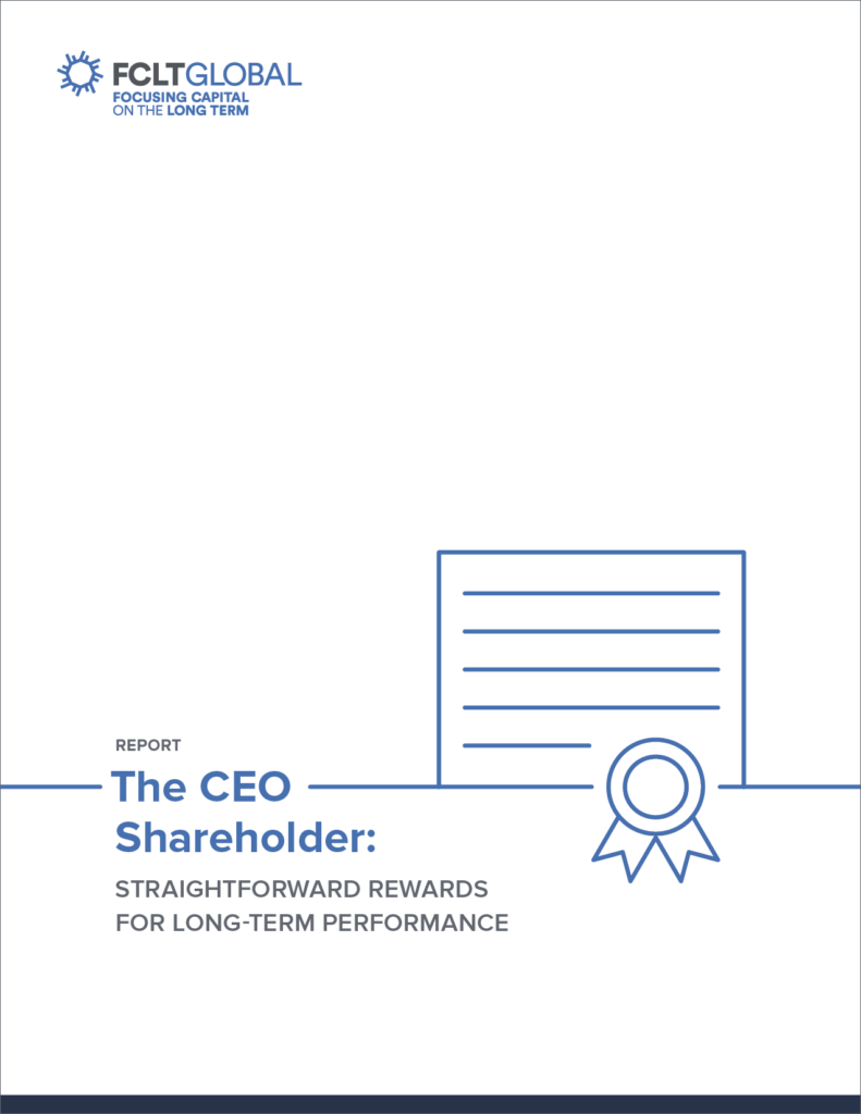 The CEO Shareholder: Straightforward Rewards for Long-term Performance ...